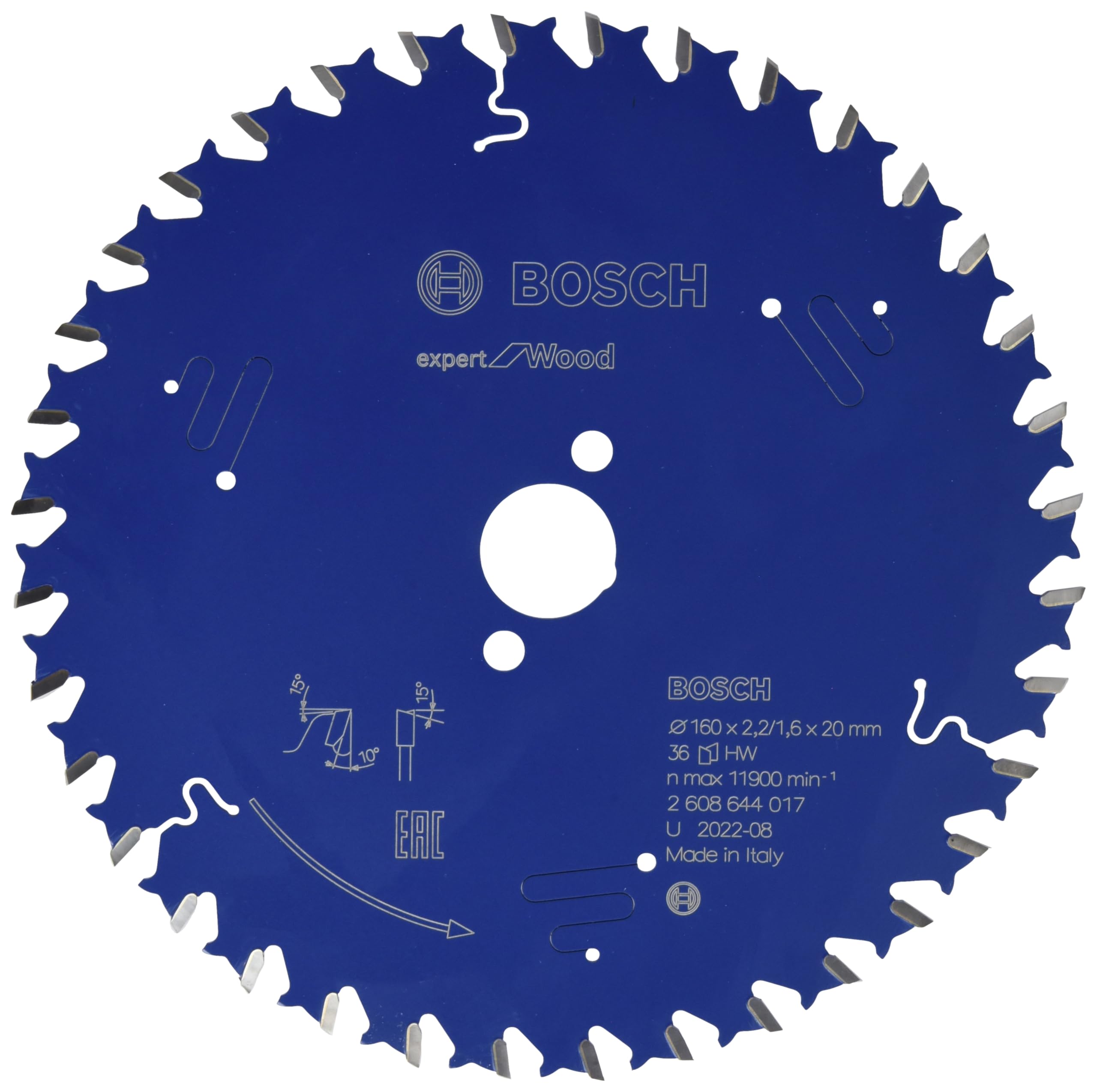 Bosch 2330309 Circular Saw Blade, Blue