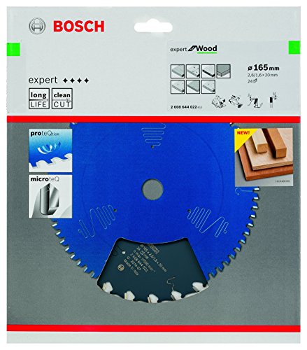 Bosch 2608644022 EXWOH 6.5" x 20mm 24T Circular saw blade Top Precision