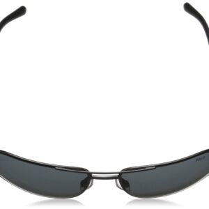 Polo Ralph Lauren Men's PH3093 Square Sunglasses, Matte Dark Gunmetal/Grey, 62 mm