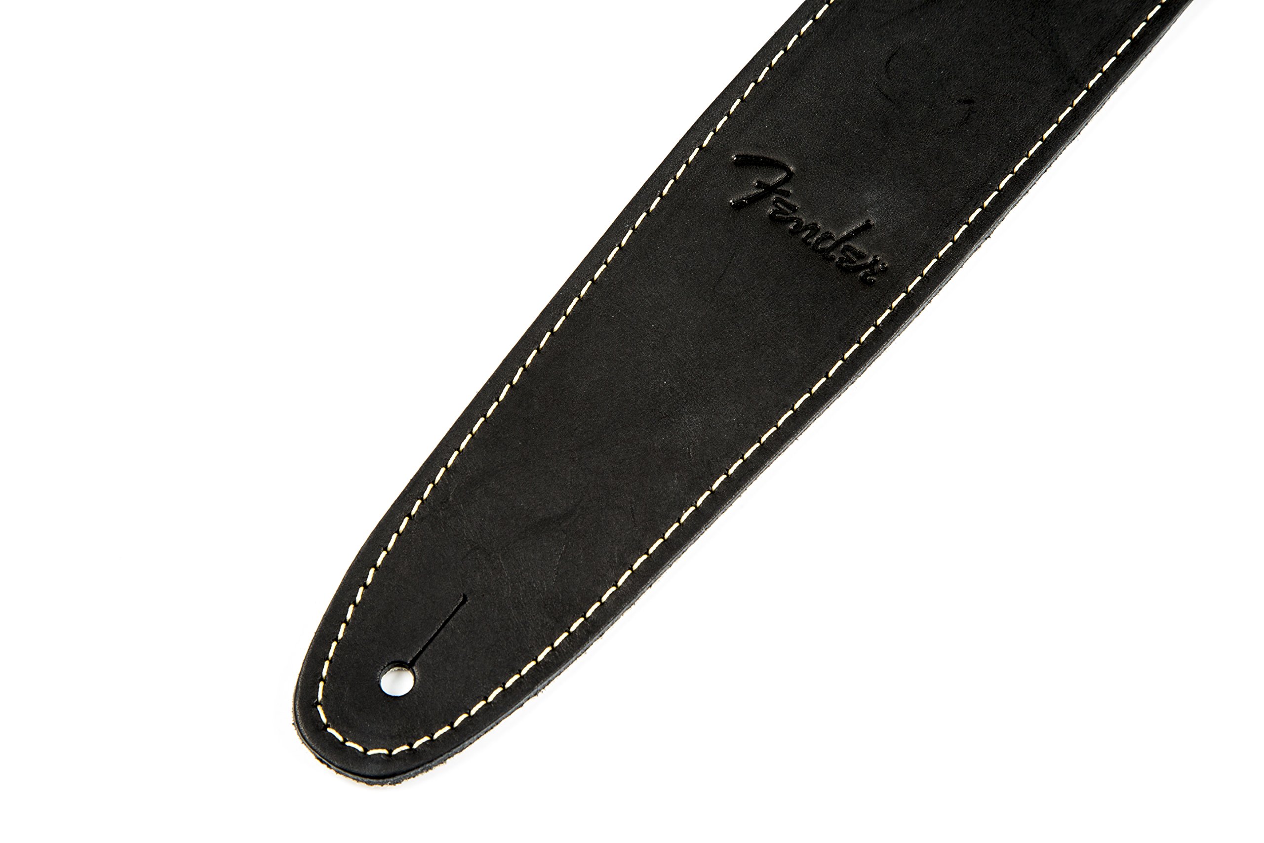 Fender Ball Glove Leather Guitar Strap, 2.5in, Black