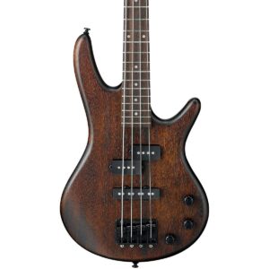 Ibanez 4 String Bass Guitar, Right, Walnut Flat (GSRM20BWNF)