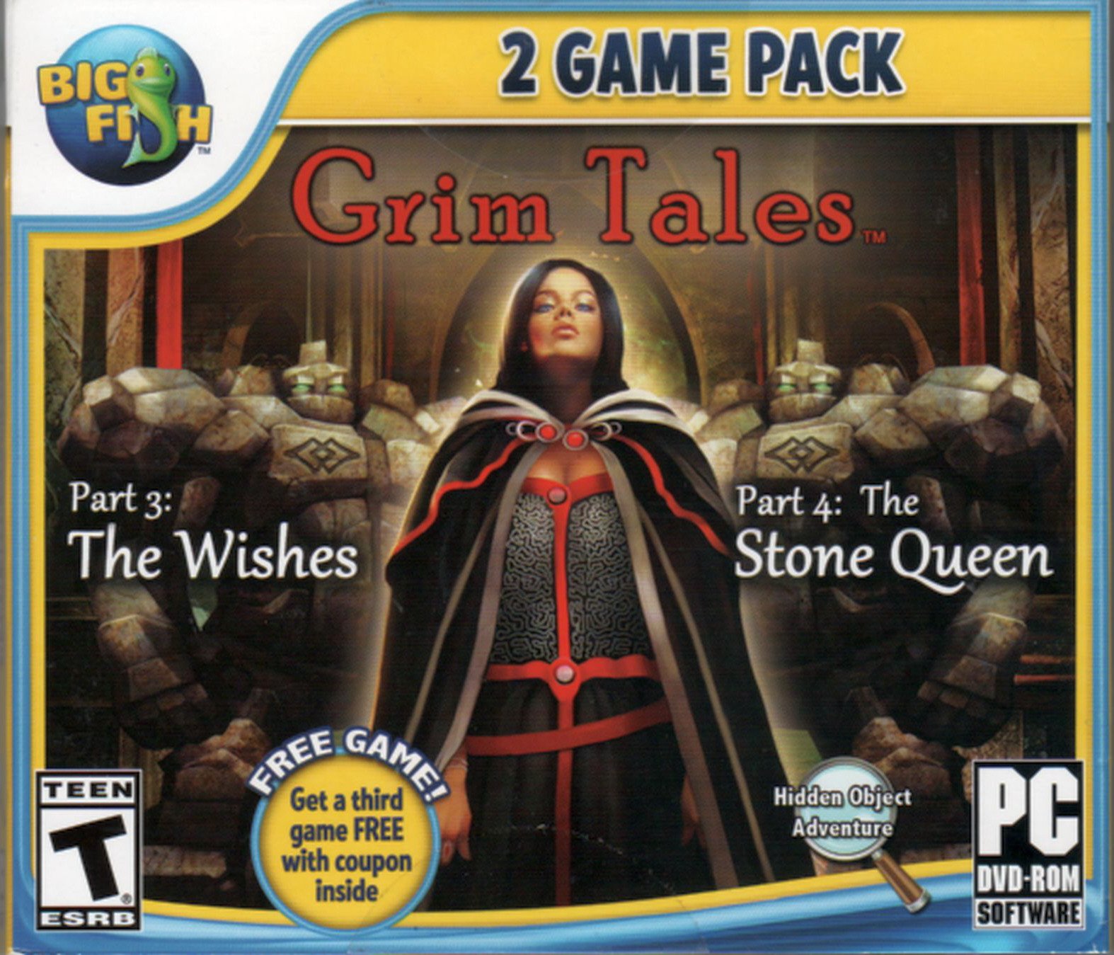 GRIM TALES Part 3: THE WISHES + Part 4: THE STONE QUEEN Hidden Object + Bonus Game