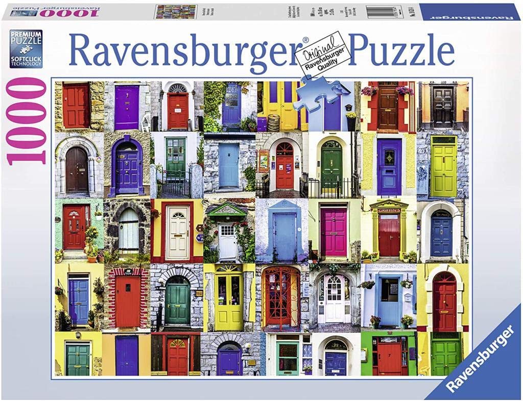 Ravensburger Doors of the World Puzzle - 1000 Unique Piece Jigsaw | Anti-Glare Surface | Ideal for Adults | Perfect for Game Nights | FSC Certified Materials