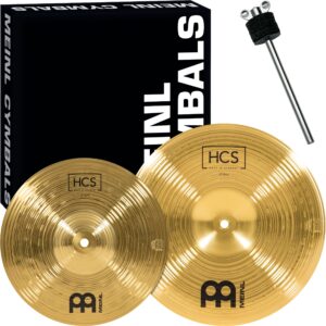 meinl cymbals hcs-fx hcs cymbal box set effects pack with 10" splash, 12" china, plus a free cymbal stacker (video)