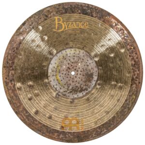 meinl cymbals byzance 21" jazz nuance ride with rivets, ralph peterson signature — made in turkey — hand hammered b20 bronze, 2-year warranty, b21nur, inch