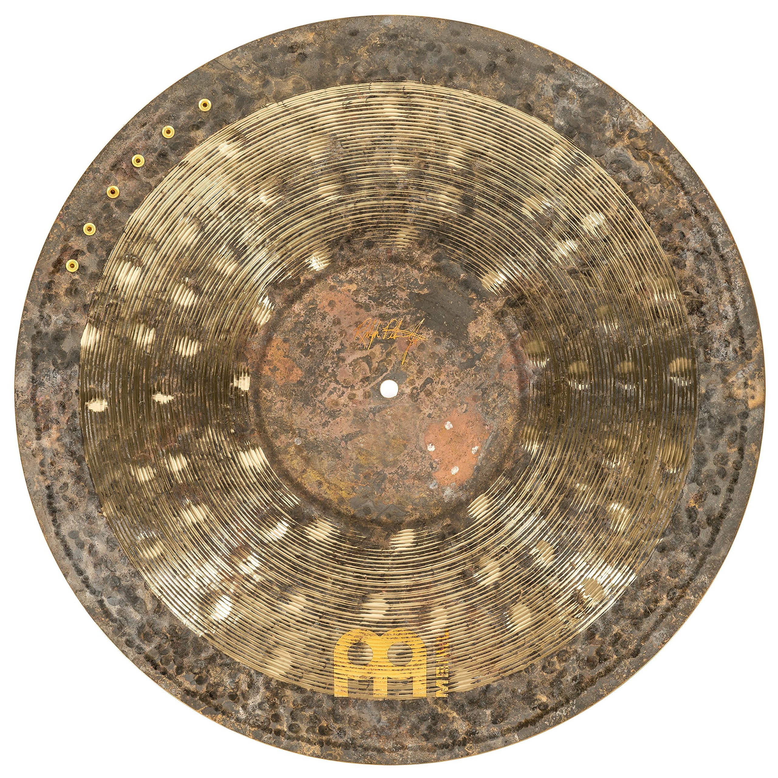 Meinl Cymbals Byzance 21" Jazz Nuance Ride with Rivets, Ralph Peterson Signature — Made in Turkey — Hand Hammered B20 Bronze, 2-Year Warranty, B21NUR, inch