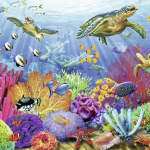 Ravensburger Tropical Waters Jigsaw Puzzle - 500 Unique Pieces, Precision-Cut | Vibrant, Glare-Free Imagery | Ideal for Relaxation or Group Activity | FSC-Certified Materials