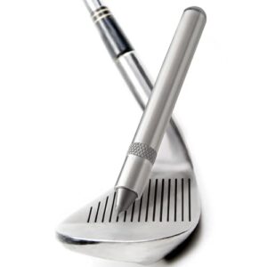 nu groove sharpener - golf club groove sharpener, re-grooving tool and golf groove cleaner - generate optimal backspin & restore your old irons - pga recommended golf groove sharpening tool