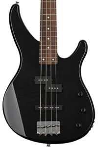 yamaha 4 string bass guitar, right handed, translucent black, (trbx174ew tbl)