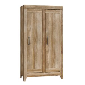 sauder adept storage pantry cabinet, l: 38.94" x w: 16.77" x h: 70.98", craftsman oak finish