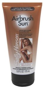 sally hansen airbrush sun tan lotion light-medium 5.9oz tube (2 pack)