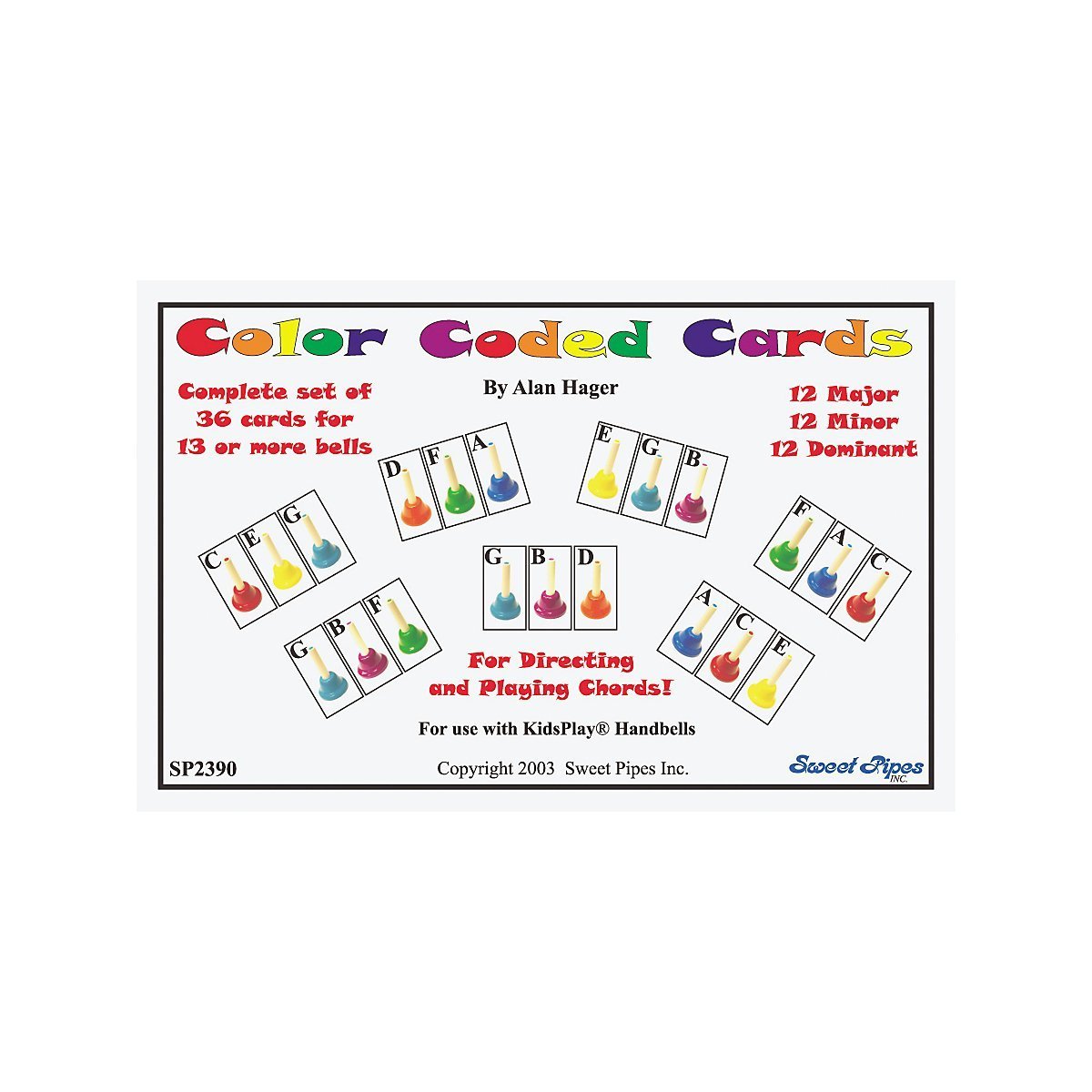 Rhythm Band Handbell Cards-36 Chords/20 Notes