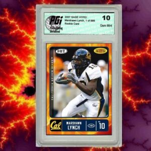 Marshawn Lynch 2007 SAGE HYPE 1/899 Rookie Card PGI 10 Seattle