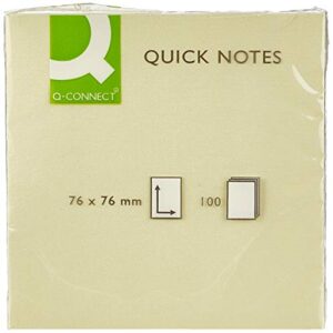 q-connect sticky note pad 76x76mm 100 sheets