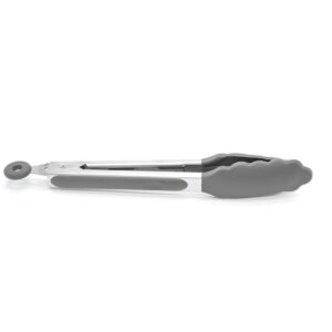 Gourmet By Starfrit 080307-006-0000 Silicone Tongs Utensils, NORMAL, Gray