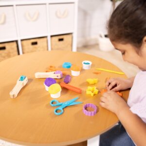 Melissa & Doug Created by Me! Cut, Sculpt, and Roll Modeling Dough Kit With 8 Tools and 4 Colors of Dough - with Stampers, Arts And Crafts For Kids Ages 3+