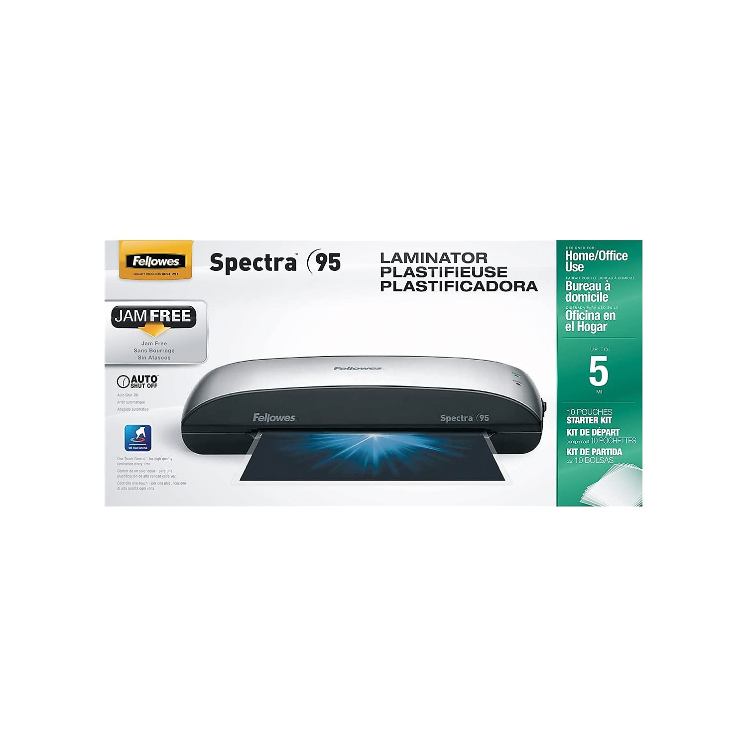 Fellowes 5738201 Spectra 95 Laminator, 9-Inch Wide X 5 Mil Max Thickness