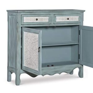 Powell Antique Console, Blue/White