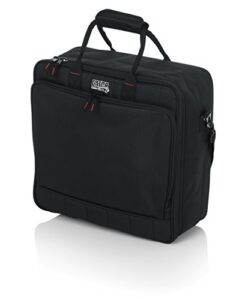 gator cases padded nylon mixer/gear carry bag with removable strap; 15.5" x 15" x 5.5" (g-mixerbag-1515),black