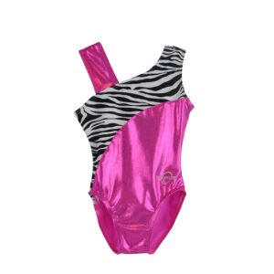 Obersee - O3GL033CXS - Girl's Girls Gymnastics Leotard - Pink Zebra | Child (3-4 Years)