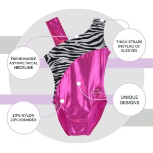 Obersee - O3GL033CXS - Girl's Girls Gymnastics Leotard - Pink Zebra | Child (3-4 Years)