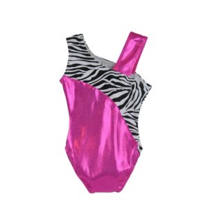 Obersee - O3GL033CXS - Girl's Girls Gymnastics Leotard - Pink Zebra | Child (3-4 Years)