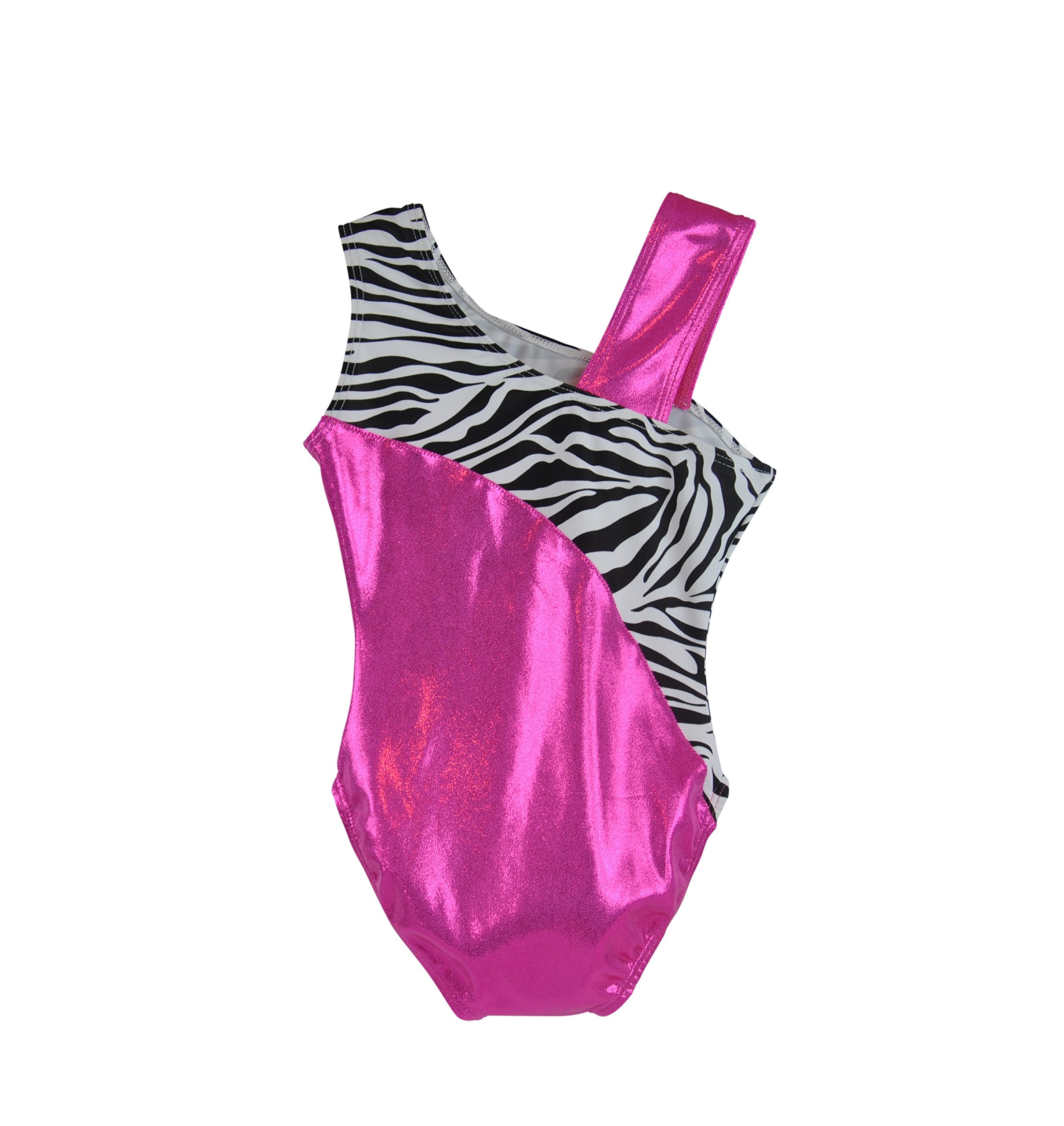 Obersee - O3GL033CXS - Girl's Girls Gymnastics Leotard - Pink Zebra | Child (3-4 Years)