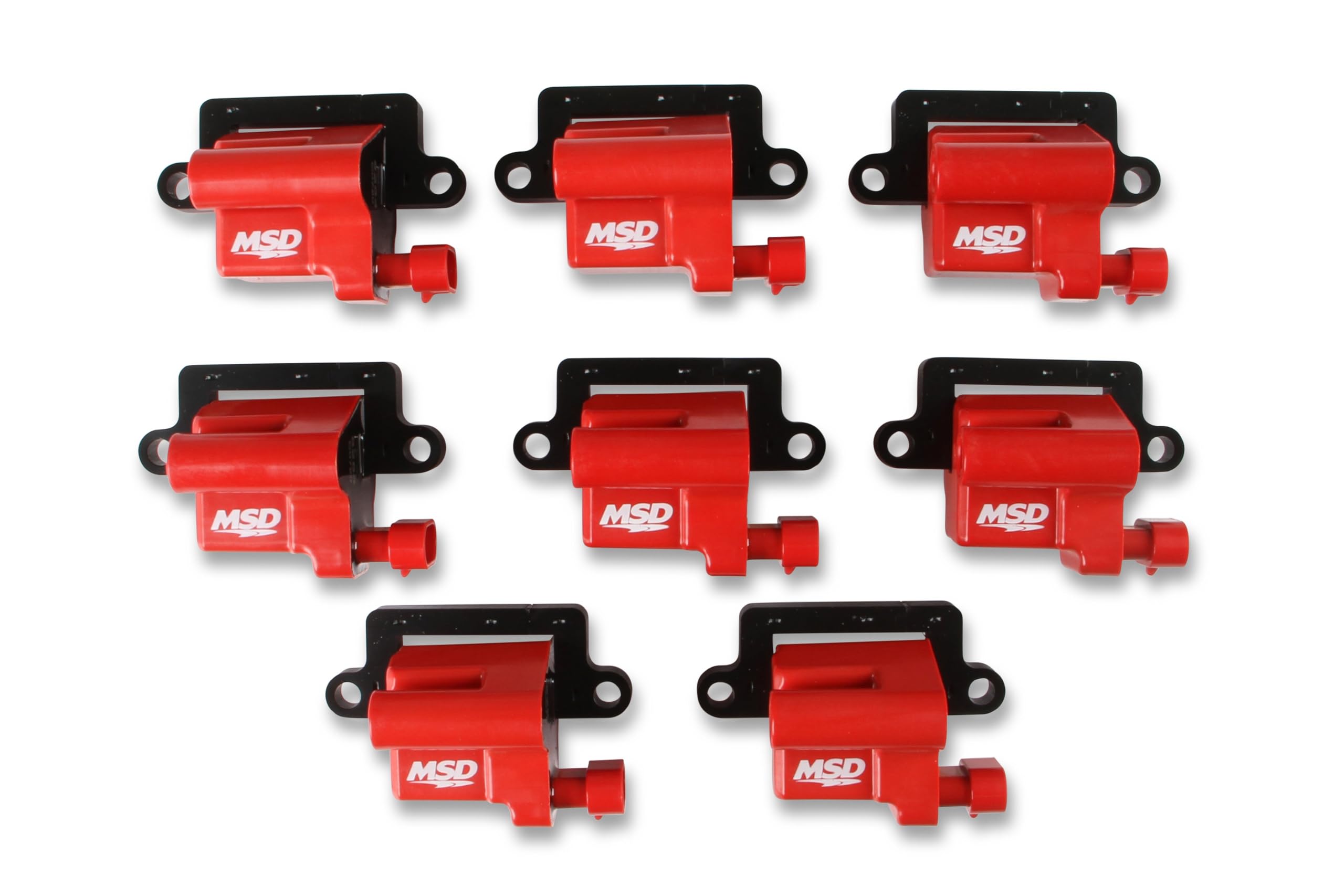 82648 MSD Ignition Coil - GM LS Blaster Series - L-Series Truck Engine - Red - 8-Pack