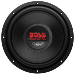 boss audio systems ch12dvc chaos series 12 inch car subwoofer - 1800 watts max, dual 4 ohm voice coil, sold individually, hook up to amp