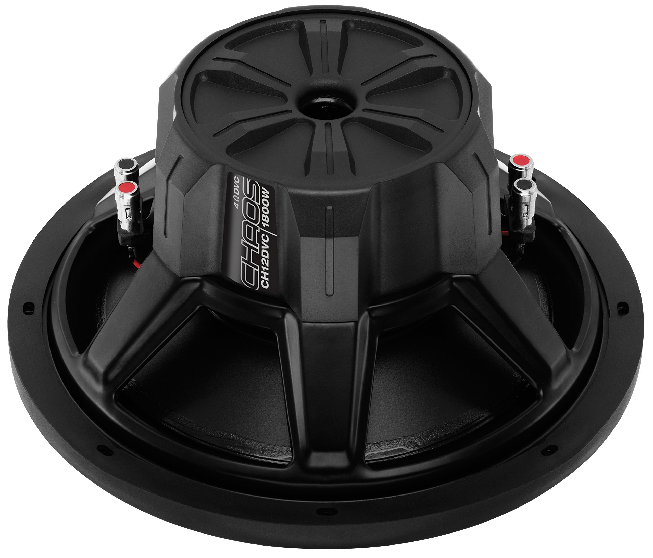 BOSS Audio Systems CH12DVC Chaos Series 12 Inch Car Subwoofer - 1800 Watts Max, Dual 4 Ohm Voice Coil, Sold Individually, Hook Up to Amp