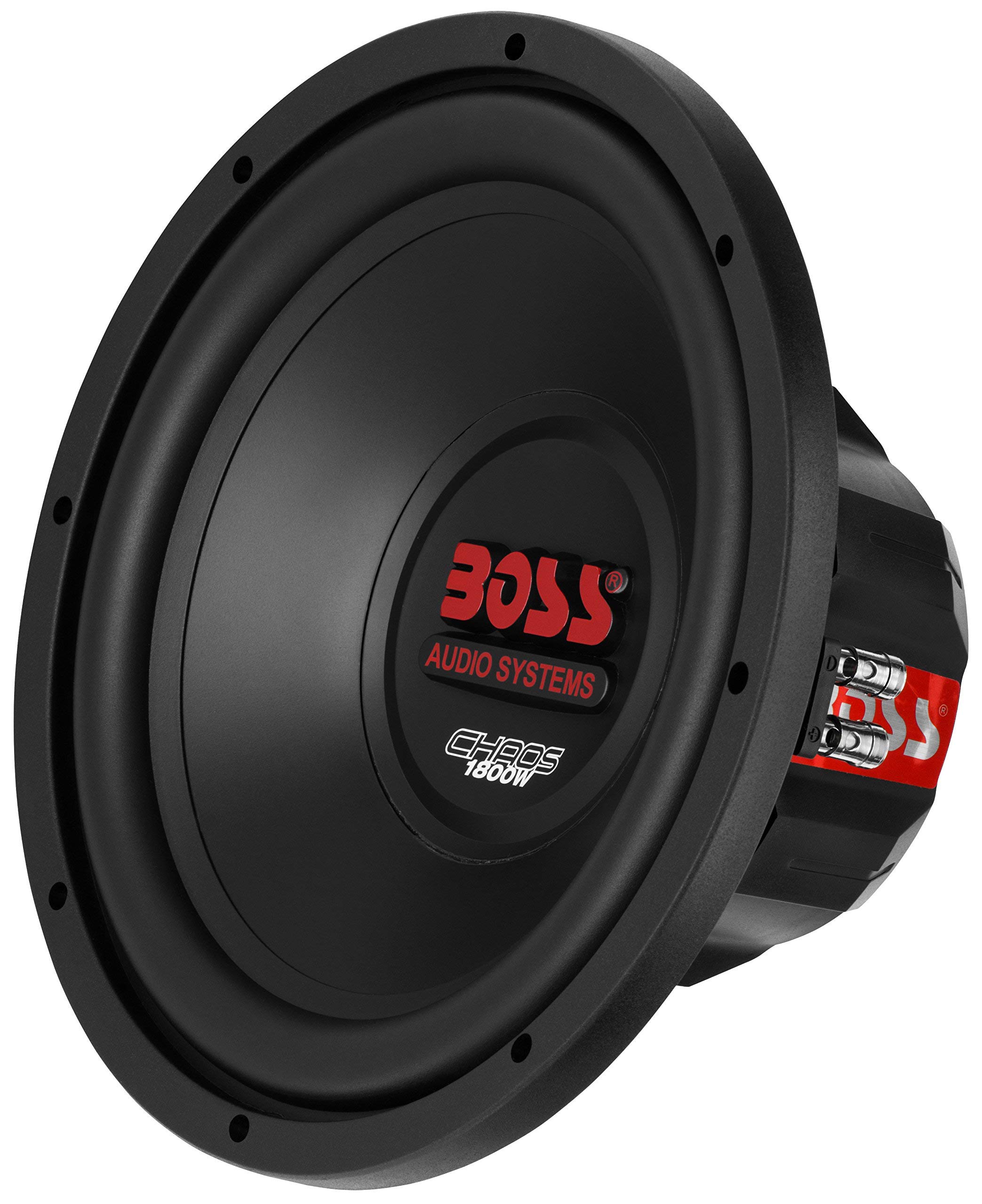 BOSS Audio Systems CH12DVC Chaos Series 12 Inch Car Subwoofer - 1800 Watts Max, Dual 4 Ohm Voice Coil, Sold Individually, Hook Up to Amp