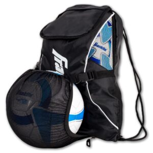 franklin sports soccer bag with ball holder for boys + girls equipment , cleats + more - youth + adult