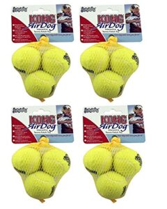 kong air tennis balls, dog toy x-small x 12 pack