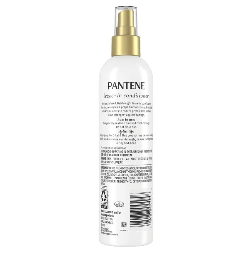 Pantene Pro-V Medium Thick Hair Solutions, Silkening Detangler, 8.5 Ounce (Pack of 2)