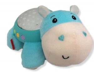 fisher-price hippo projection soother, blue, plush nursery sound machine with lights, music and sounds