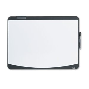 quartet 06355bk tack amp; write board, 23 1/2 x 17 1/2, black/white surface, black frame