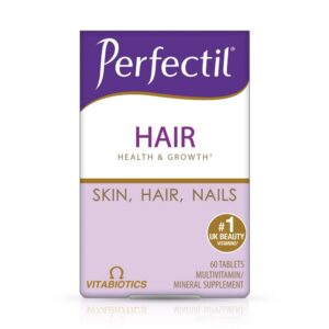 perfectil vitabiotics multivitamin | hair growth and thickening formula | supports thicker, healthy hair | vitamin d, e, collagen, biotin, and more