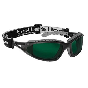 bolle safety shade 5.0 welding safety glasses, scratch-resistant, black