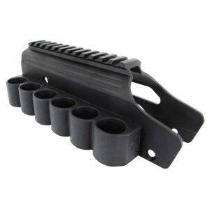 tacstar industries 1081029 shotgun rail mount, w/sidesaddle mossberg, 6,black