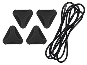 seattle sports tri-way lashmates mini bungee deck kit - customized deck rigging for kayaks and sups , black