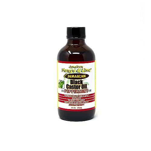 Jamaican Mango & Lime Black Castor oil, Peppermint, 4 Fl Oz