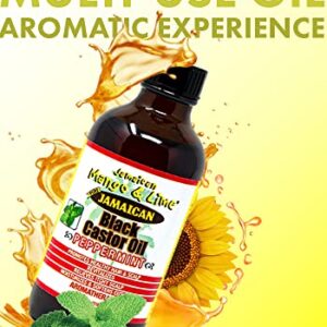 Jamaican Mango & Lime Black Castor oil, Peppermint, 4 Fl Oz