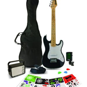 Rockwood 6 String Electric Guitar Pack, Right, 3/4 size (RWEB)