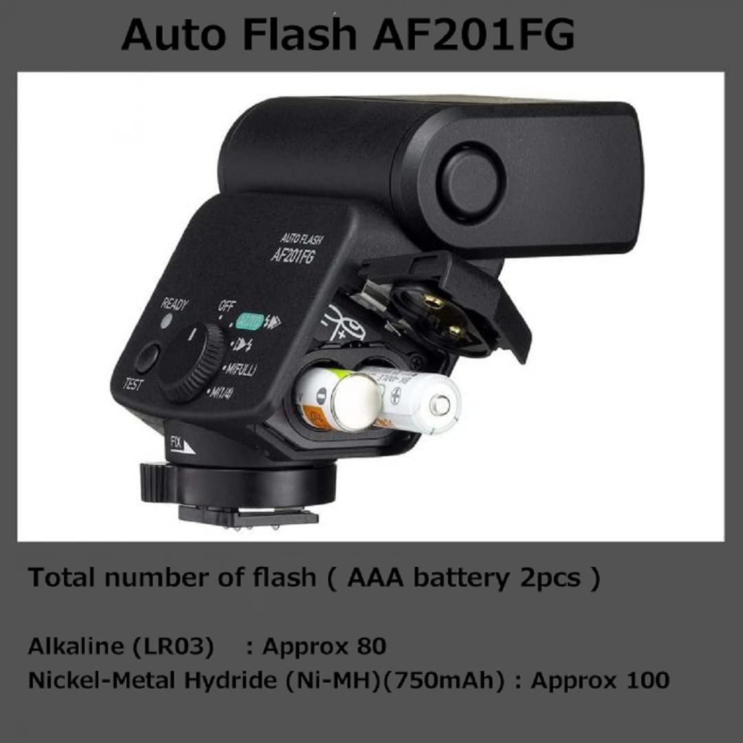 Pentax AF201FG Flash (Black) Dustproof & Weather-Resistant P-TTL Auto Flash Guide Number 20