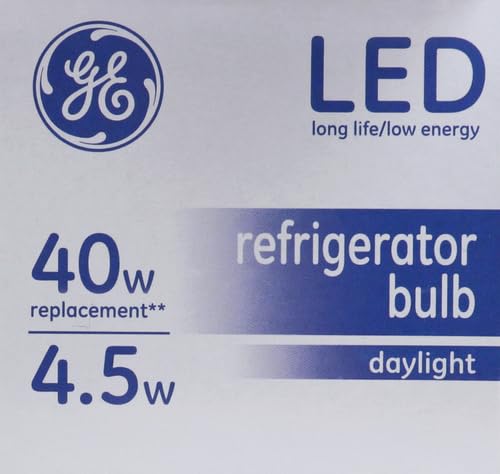 GE LED Light Bulbs, Refrigerator or Freezer Light Bulb, 4.5 Watt, Daylight (1 Pack)