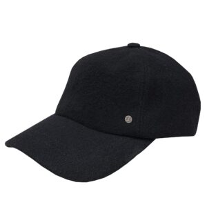 emstate melton wool baseball cap buckle back made in usa (8 colors) (black)