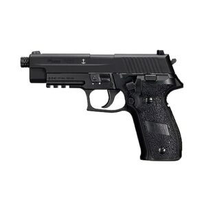 sig sauer p226 mk-25 co2-powered .177 cal semi-auto black airgun pellet pistol with 16rd 8x2 rotary magazine