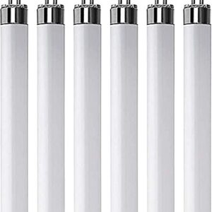 F13T5CW – T5 21 Inch Under Counter Fluorescent Bulbs Cool White 4100K 13-Watt F13T5/CW 21” CW Long Life Replacement Tubes for Under Cabinet Lights – Pack of 6 Bulbs