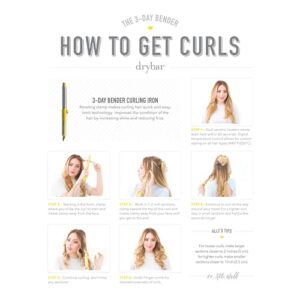 Drybar The 3 Day Bender Rotating Curling Iron | for Perfect Curls or Waves (1.25 in)