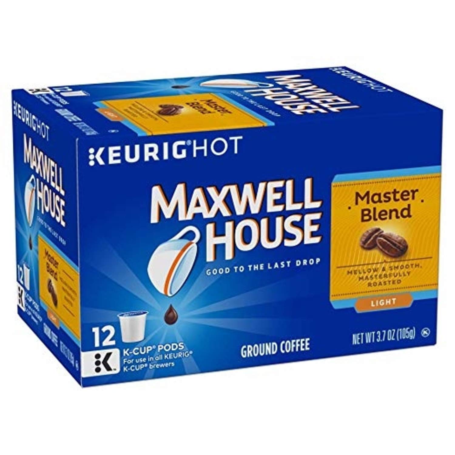 Maxwell House Master Blend Light Roast K-Cup® Coffee Pods (12 ct Box)